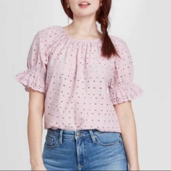 Universal Thread | Tops | Universal Thread Womens Lilac Eyelet Short ...